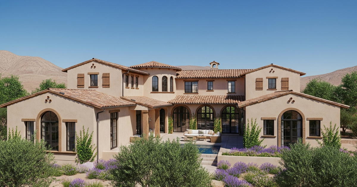 Provence Style Homes in Las Vegas | Olympia Ridge Estates